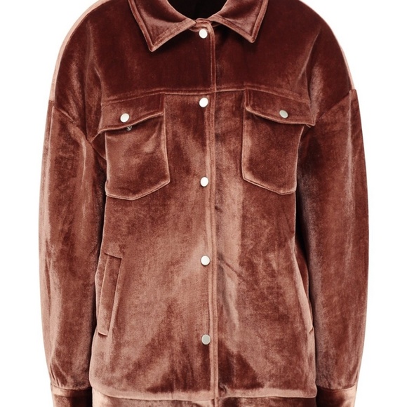 Boohoo - Oversized Velvet Trucker Jacket | Jackets & Coats | Boohoo ...